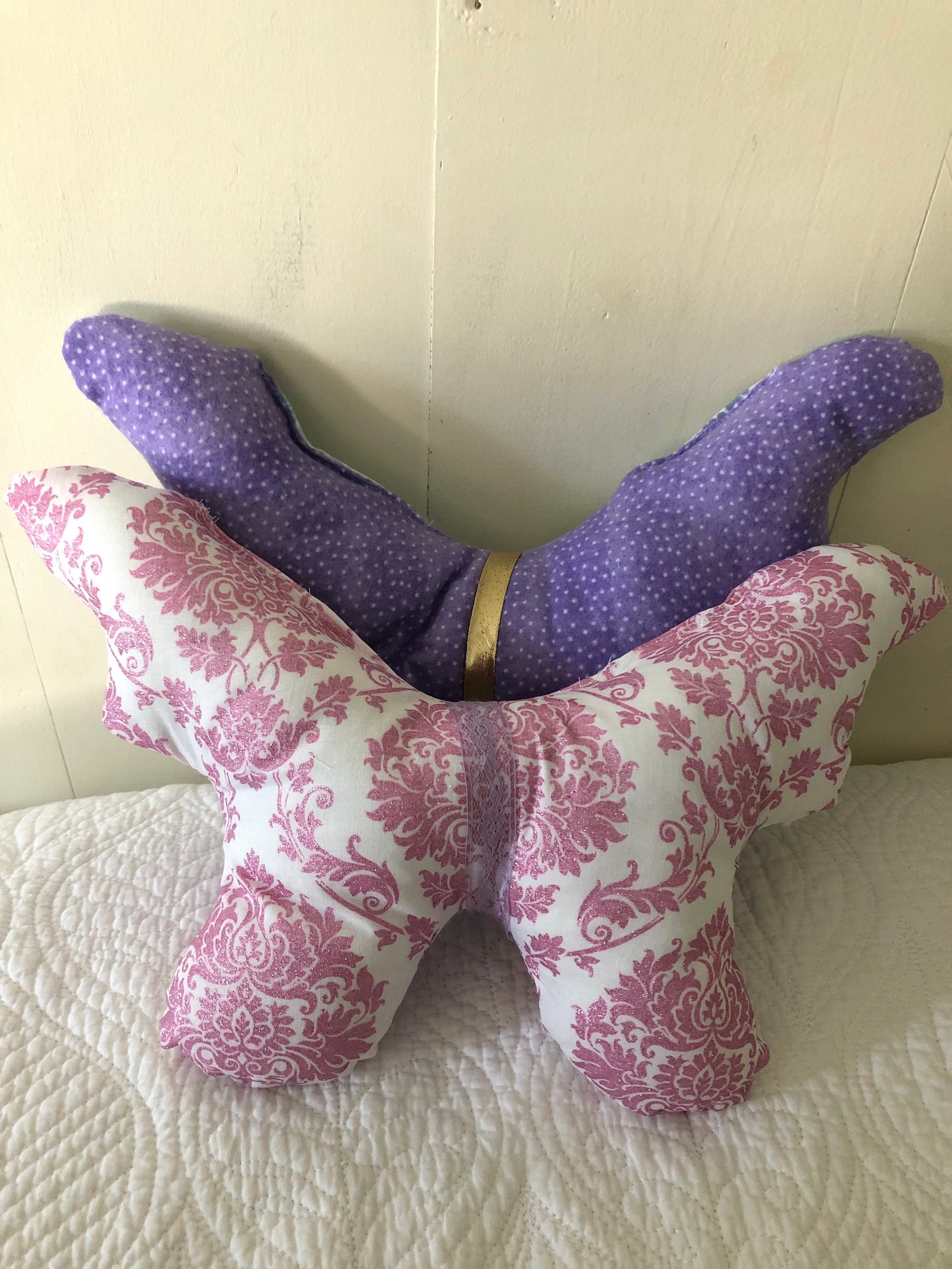 Butterfly pillows Butterflies Pink Purple Gold White | Etsy