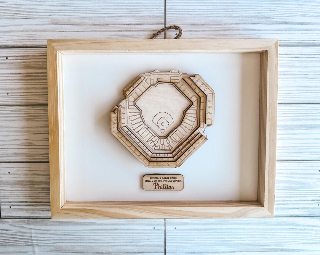 Phillies - Philadelphia Baseball Stadium 3D Framed Art - Citizens Bank ...