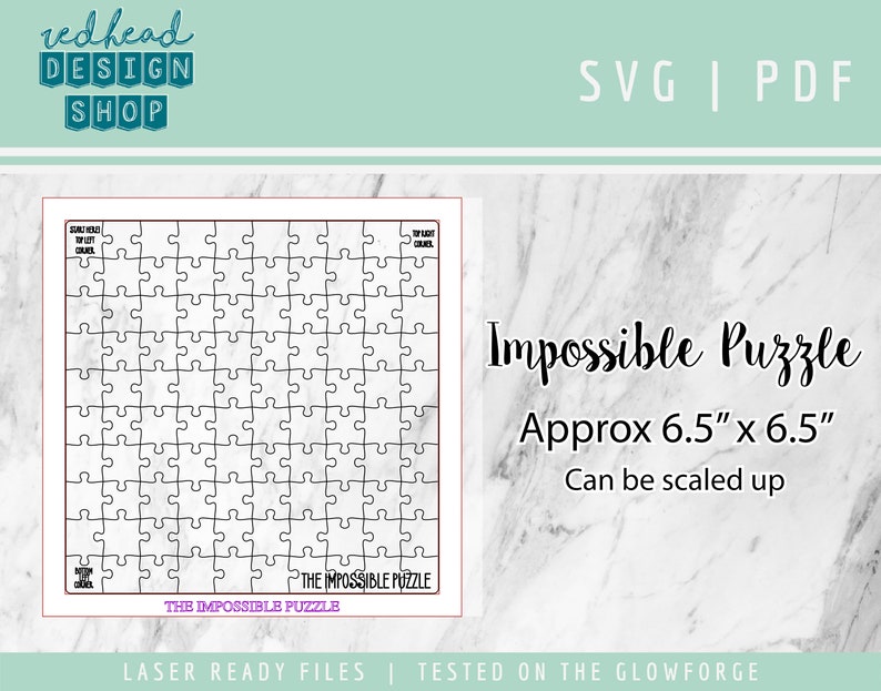 SVG - Acrylic Impossible Puzzle - Gag Gift - Brain Teaser -- SVG ...