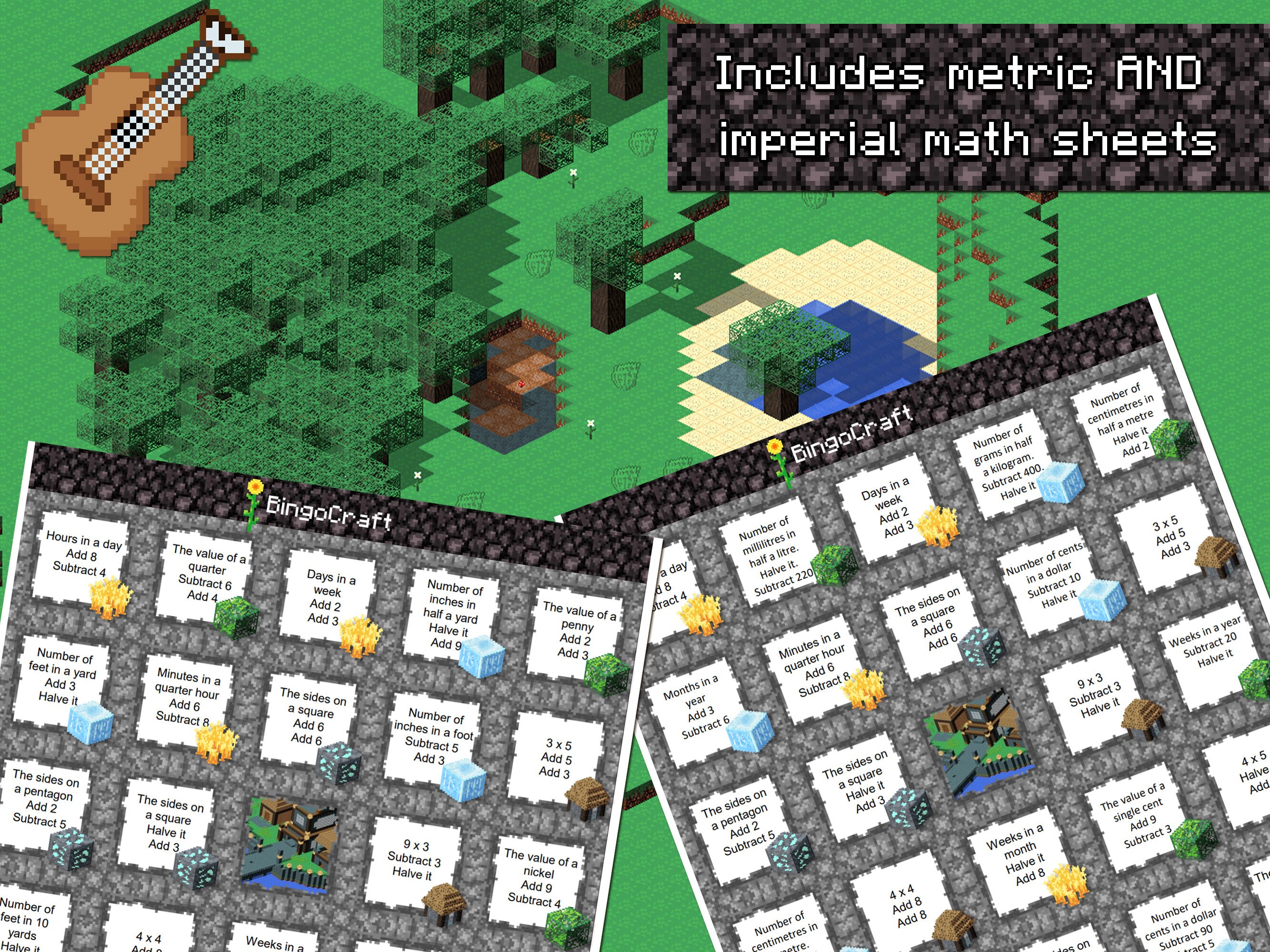 Math Bingo Sheets Math Bingo Sheets