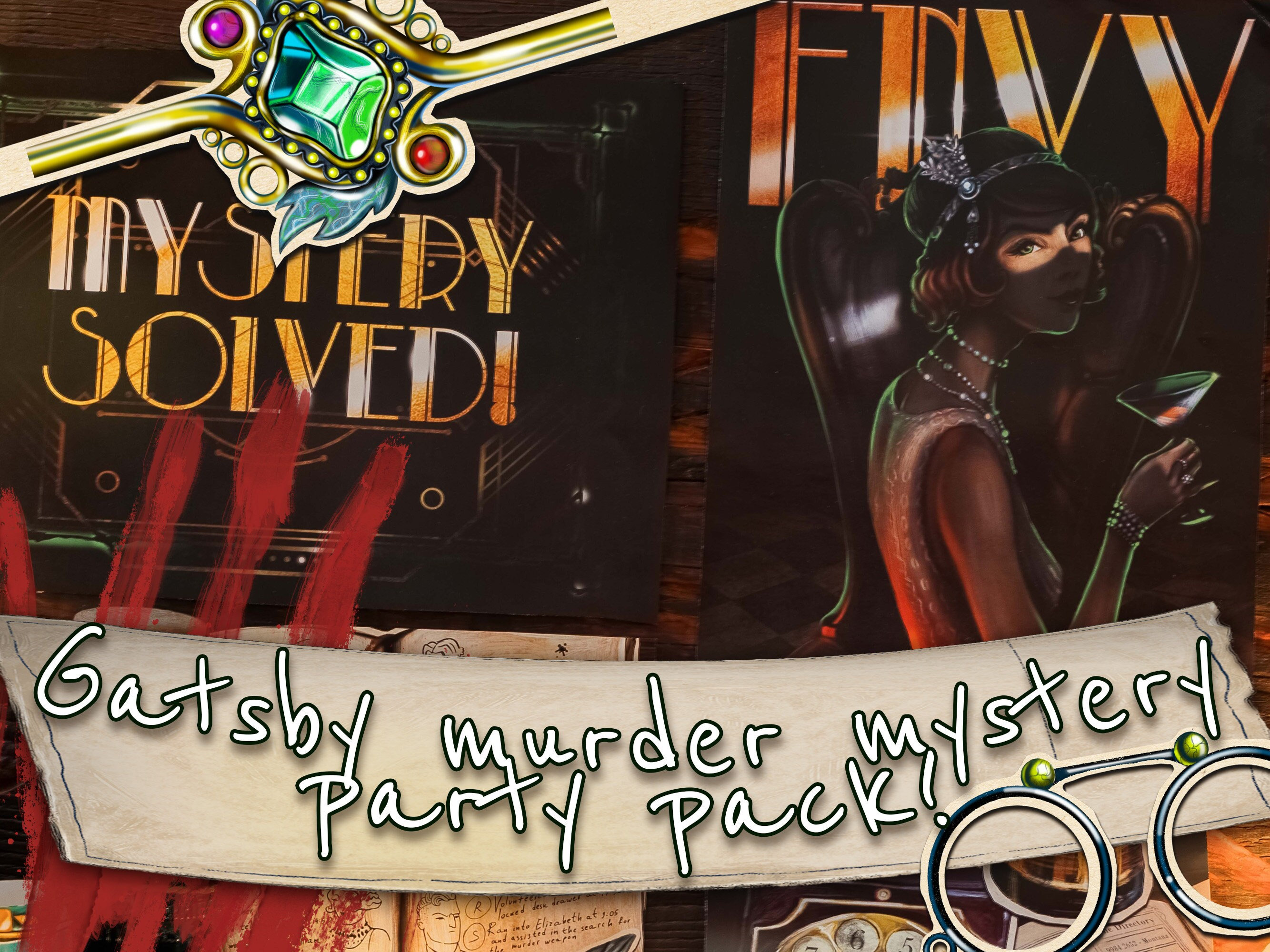 Murder Mystery Printable Party Prop Pack - Etsy