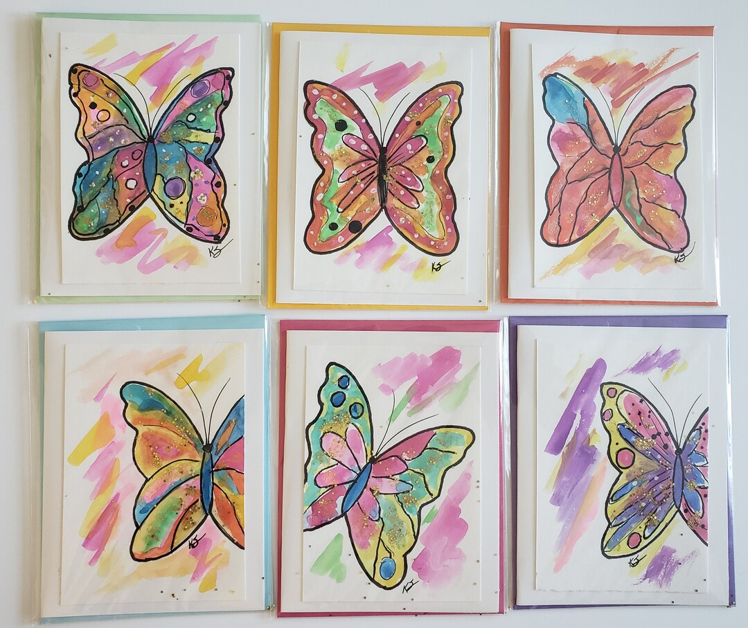 Watercolor Cards, Hand Painted Cards, Blank Cards, All Occasion Cards ...