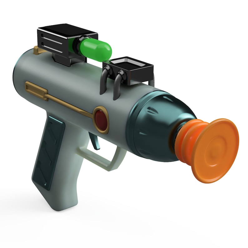 Rick and Morty Ray Gun Prop 3d Model Full Size STL File, Broh. - Etsy ...
