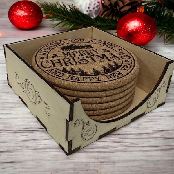 Christmas Coasters - Etsy