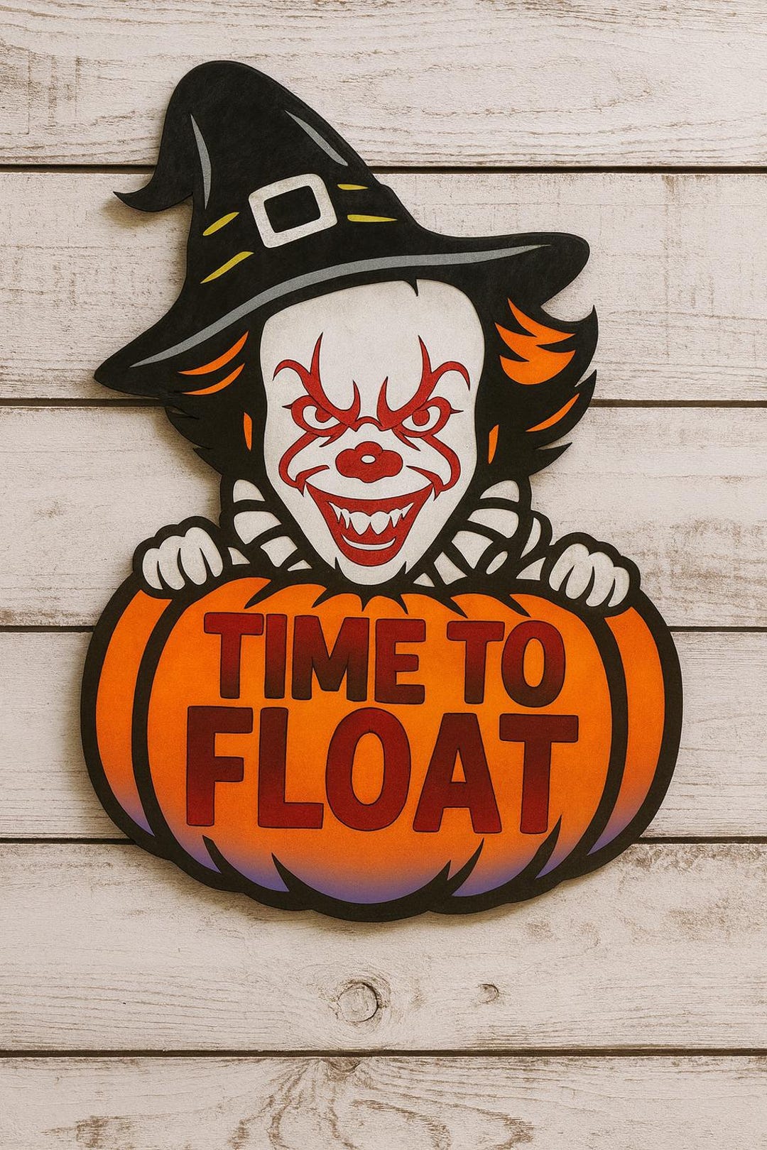 Pennywise Halloween Door Sign SVG 2-layer Digital Cut File Svg, Ai, Pdf ...