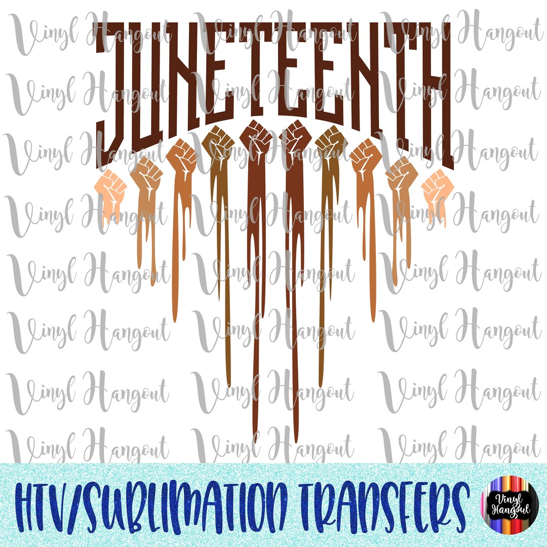 Juneteenth Punch Transfer, Ready to Press, Heat Transfer Vinyl ...