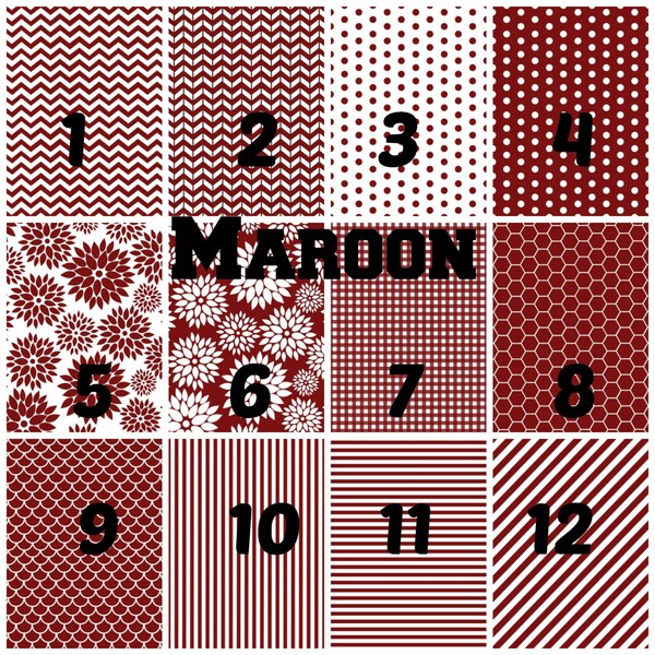 Maroon Chevron - Etsy