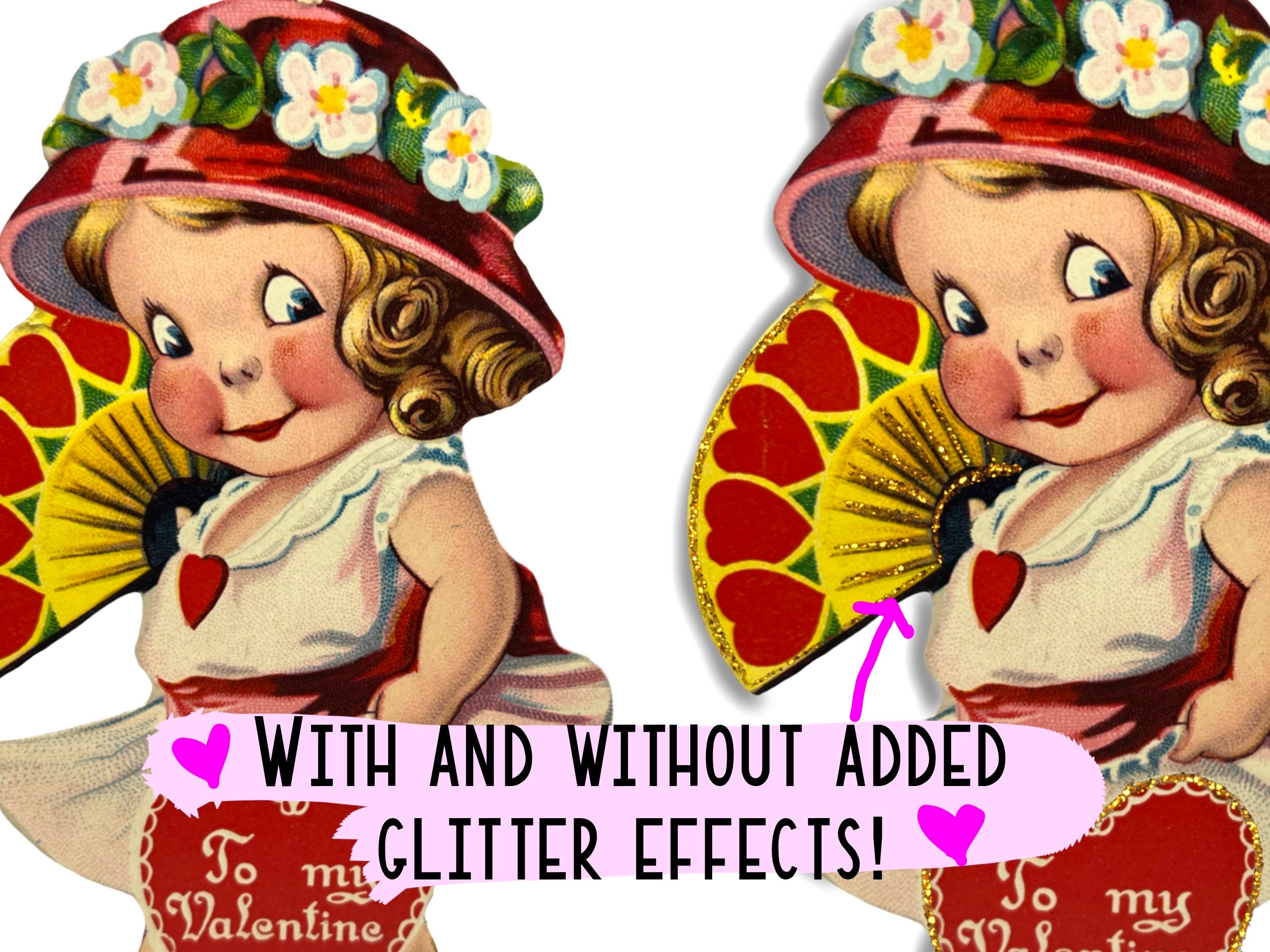 Vintage Valentines Day Clip Art BUNDLE 46 Hi Res Png Files - Etsy