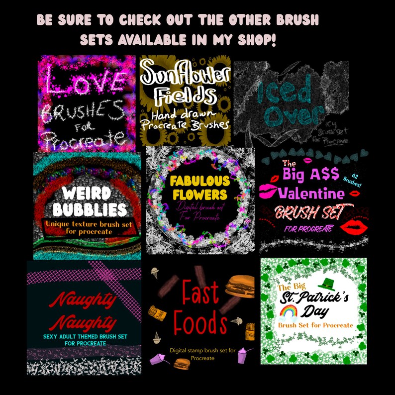 Mardi Gras Themed Brushes for Procreate! Digital Download Scrapbooking ...