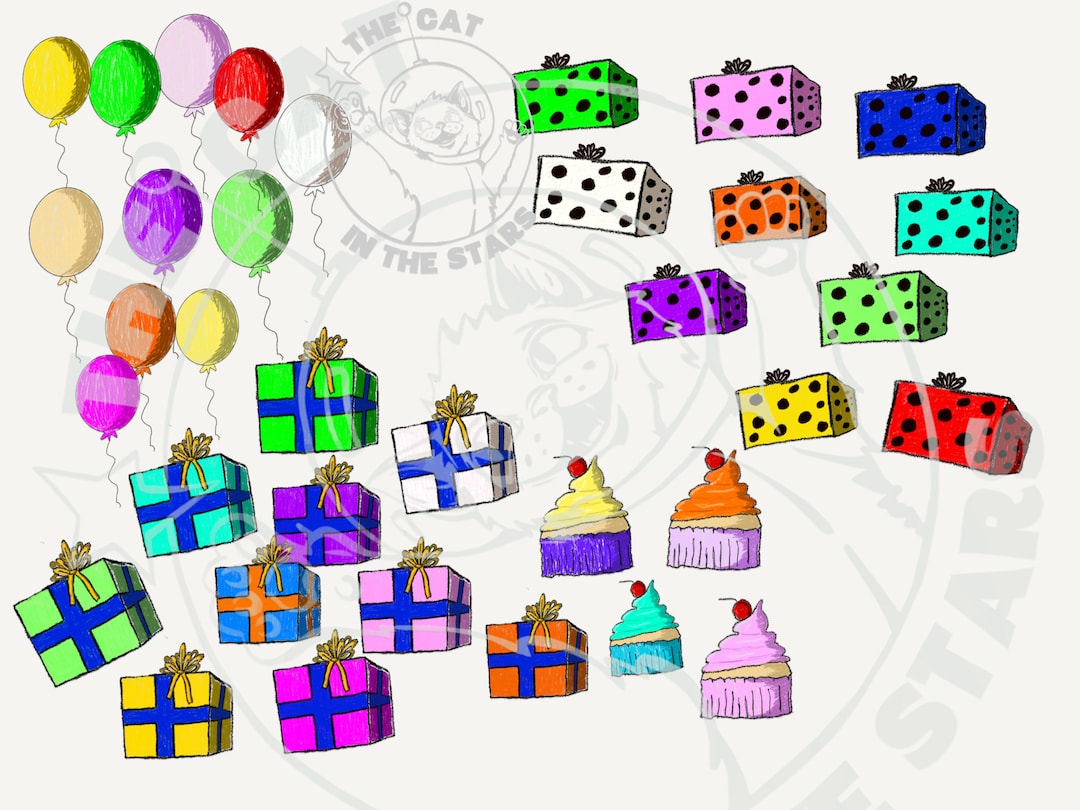 Party Clip Art PNG Digital Files Download - Etsy