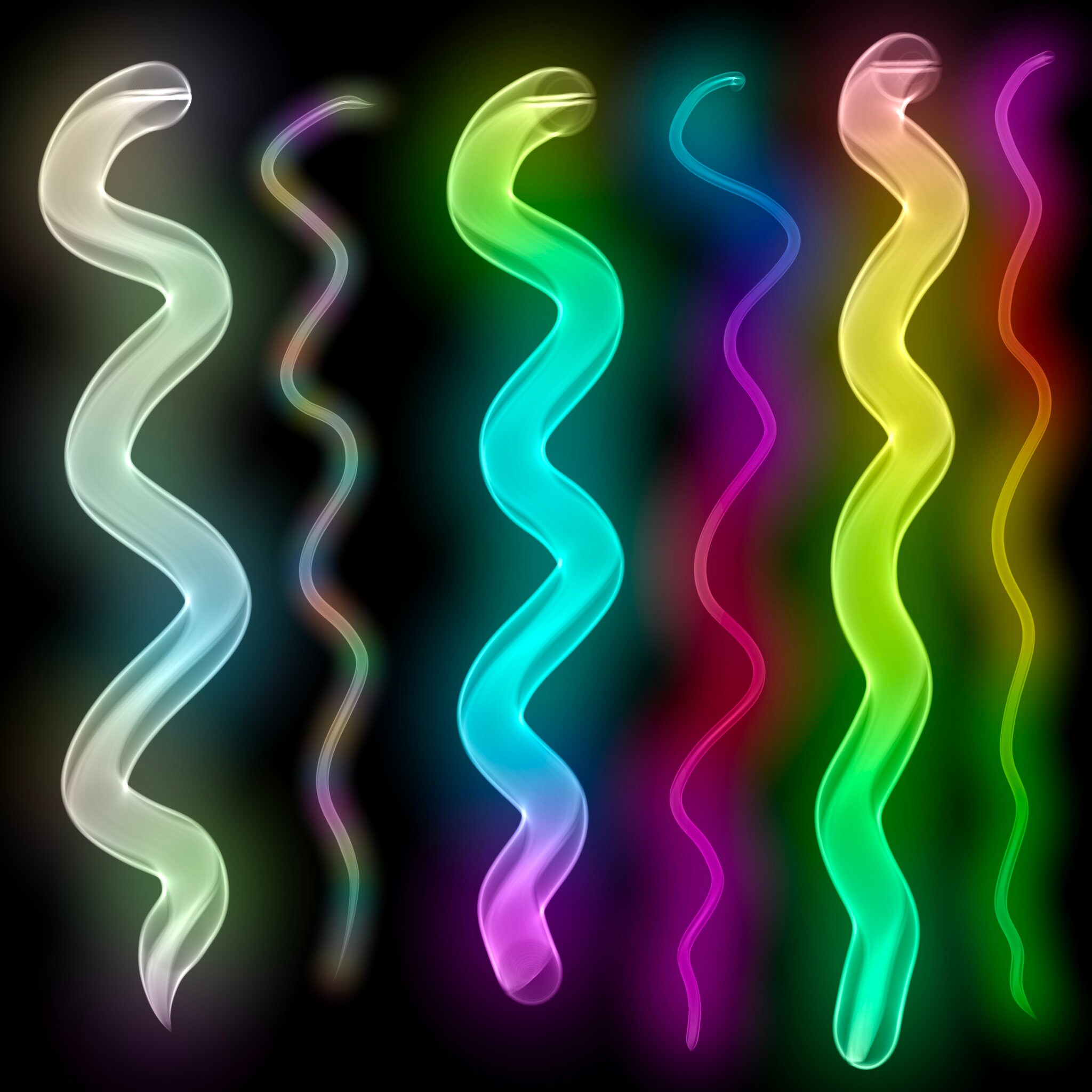 Neon 3D Effect Brushes for Procreate! Digital Download Scrapbook Design ...