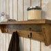 Reclaimed Barnwood Coat Rack With Shelf and Key Hook Entryway - Etsy