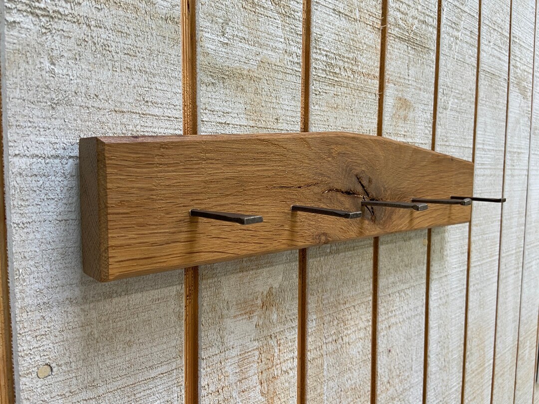 Reclaimed Barnwood Wall Rack Key Hook Entryway Organizer - Etsy