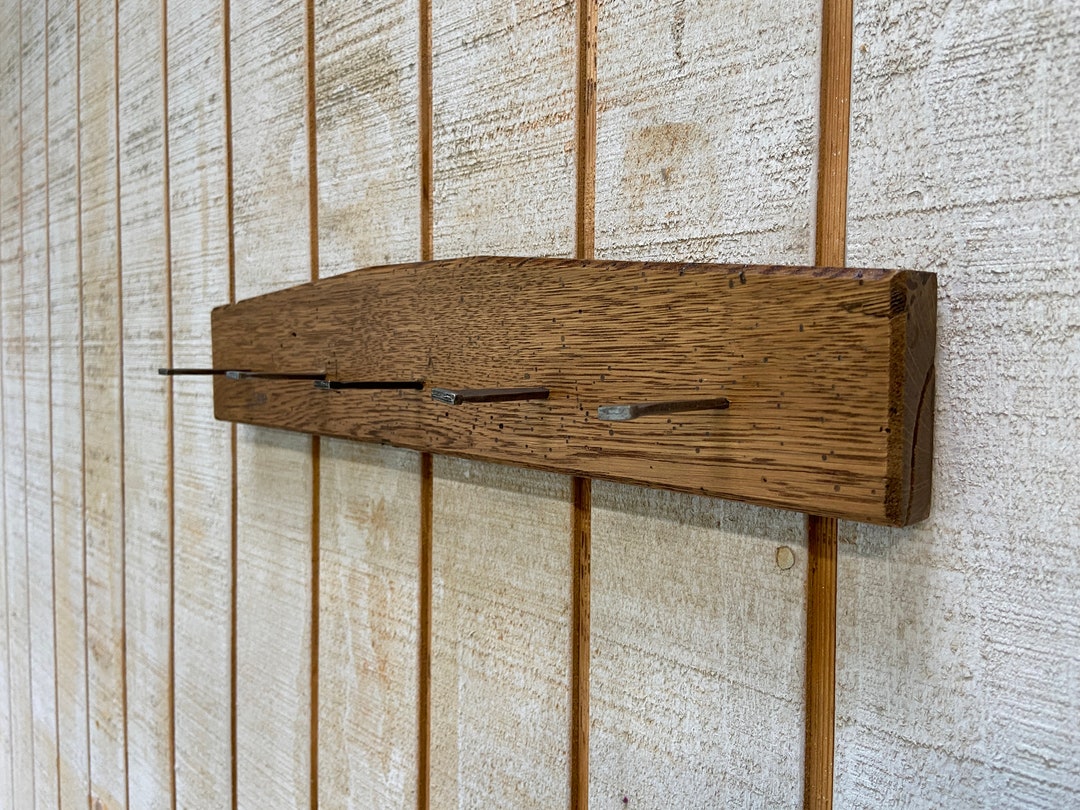 Reclaimed Barnwood Wall Rack Key Hook Entryway Organizer - Etsy