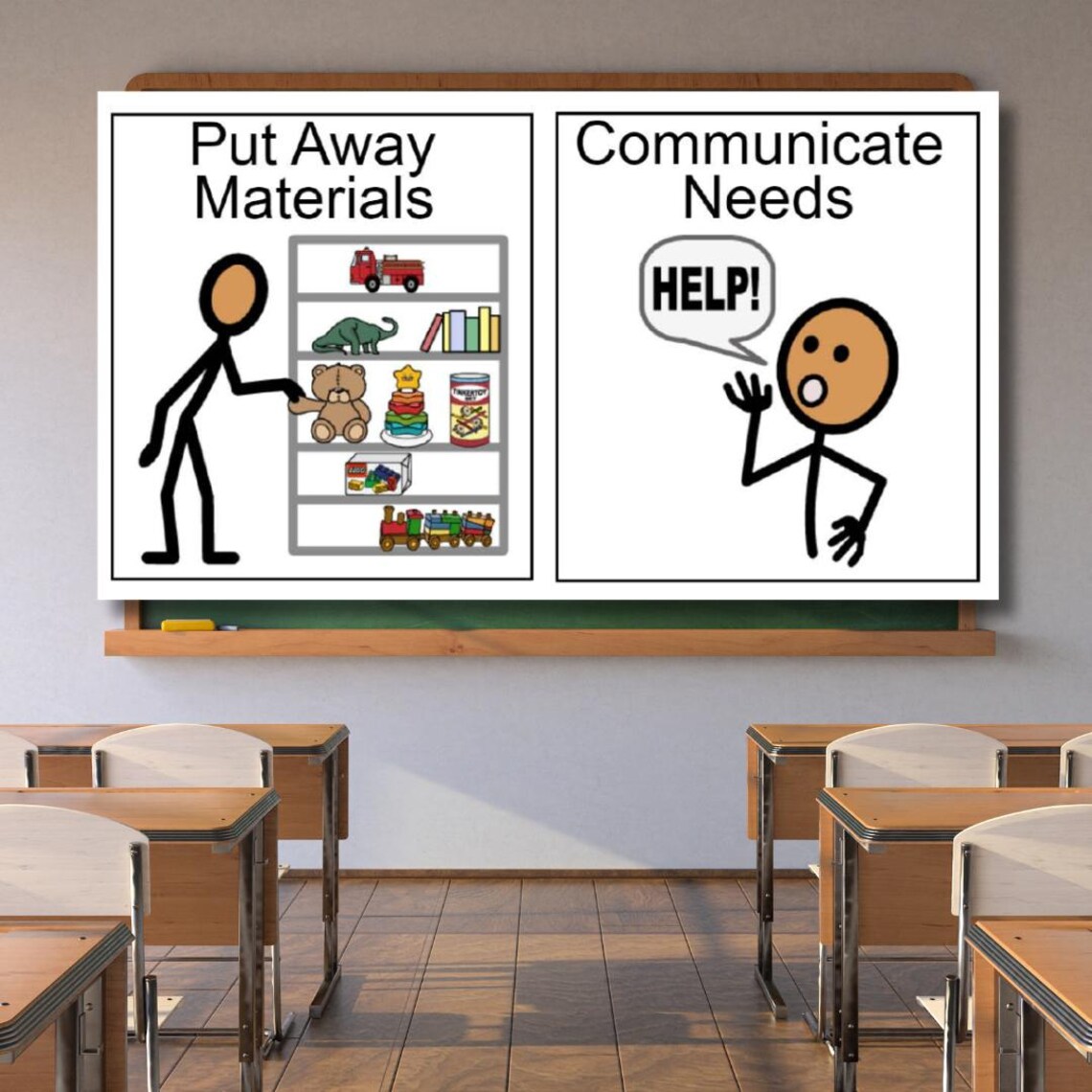 Autism Classroom Expectations Visuals | Neurodiverse Learning Support ...
