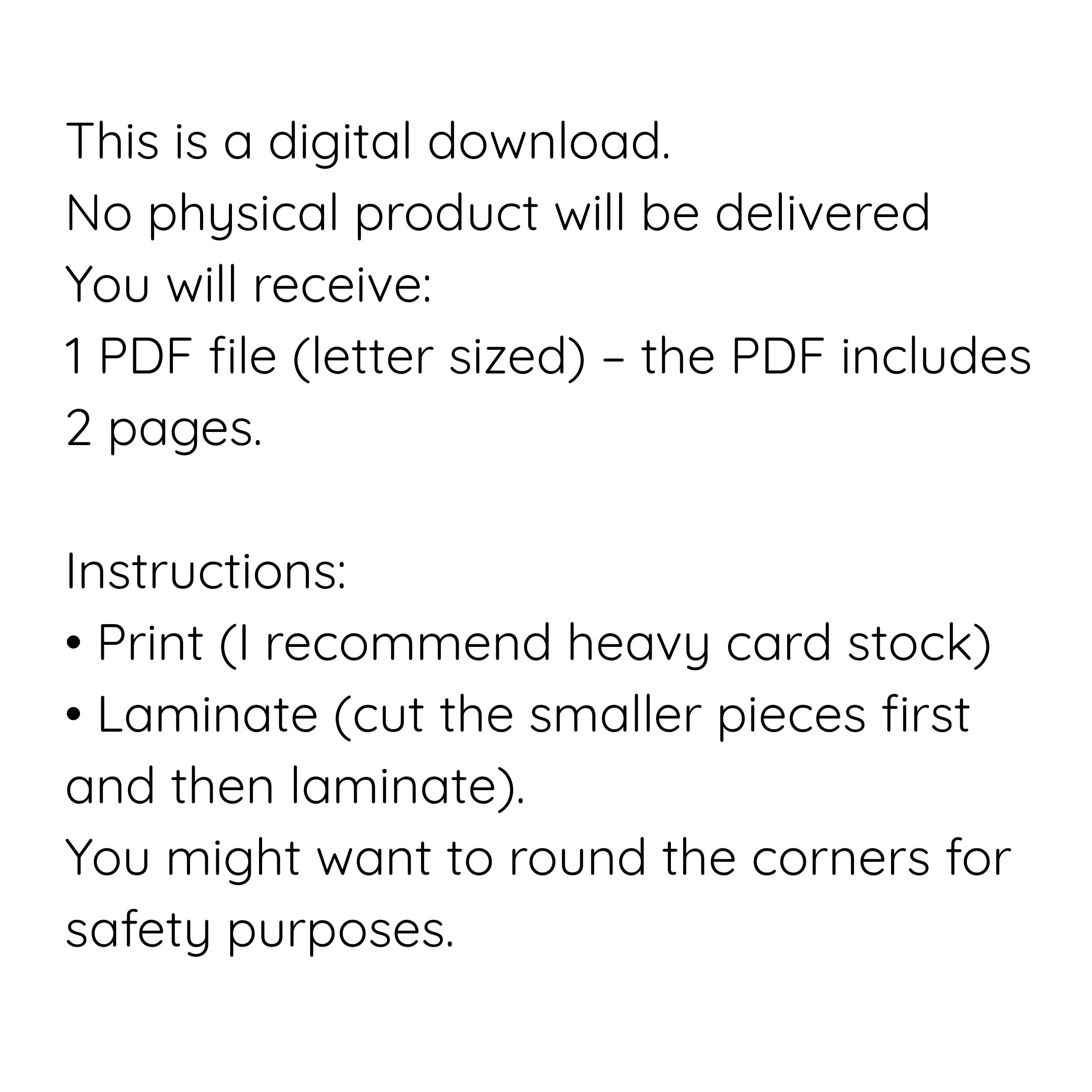 ASL Pronouns Flashcards - 14 Pronoun Signs for Easy ASL Learning ...