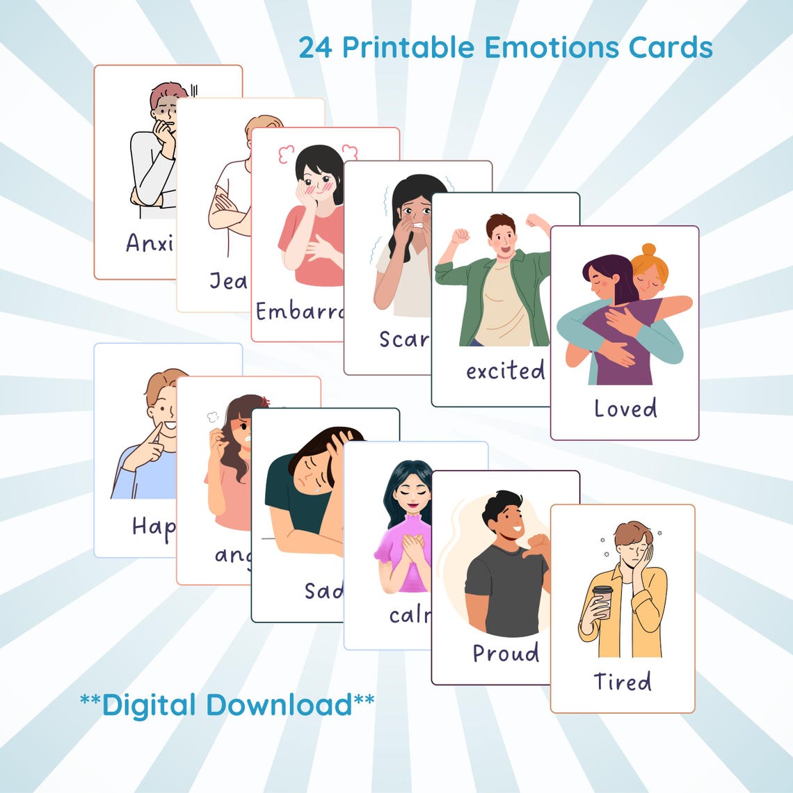 Autism Emotion Cards, SEL, Emotional Awareness, Calm Down Corner ...