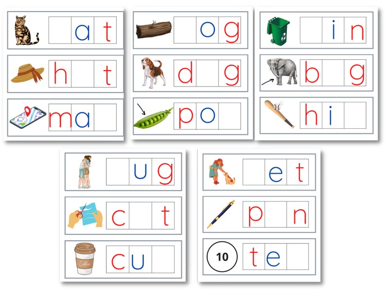 Printable CVC Sounds Cards, Early Literacy Phonics (digital Download ...