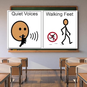 Classroom Expectations for Autism Classroom | Visual Behavior Supports ...