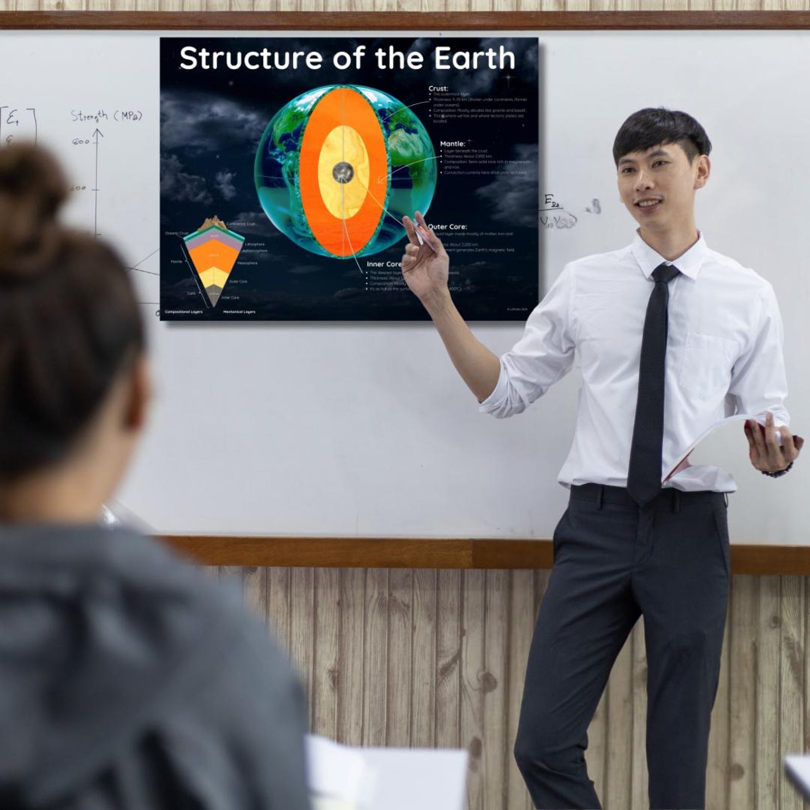 Printable Geology Poster - Structure & Layers of the Earth for ...
