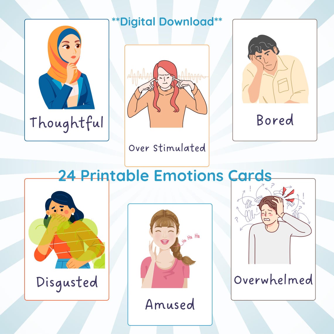 Autism Emotion Cards, SEL, Emotional Awareness, Calm Down Corner ...