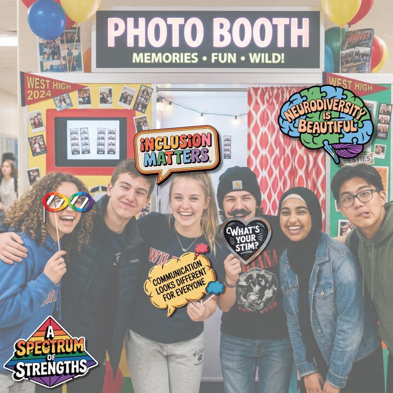 Autism Acceptance Photo Booth Props | Neurodiversity Celebration ...