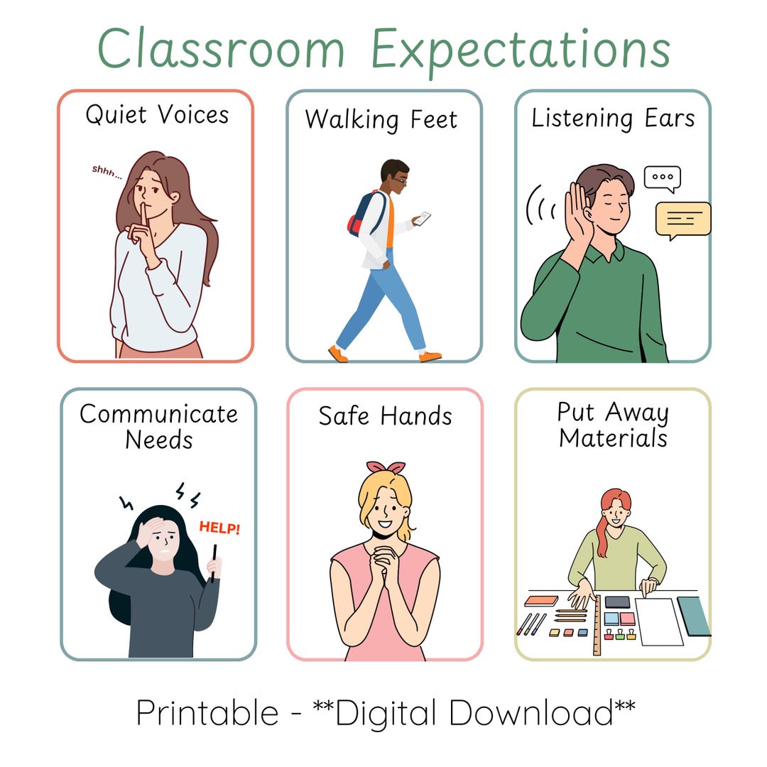 Classroom Expectations for Middle and High School Autism Classroom ...