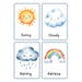 Weather Flashcards: Homeschool & Classroom Learning (digital Download ...