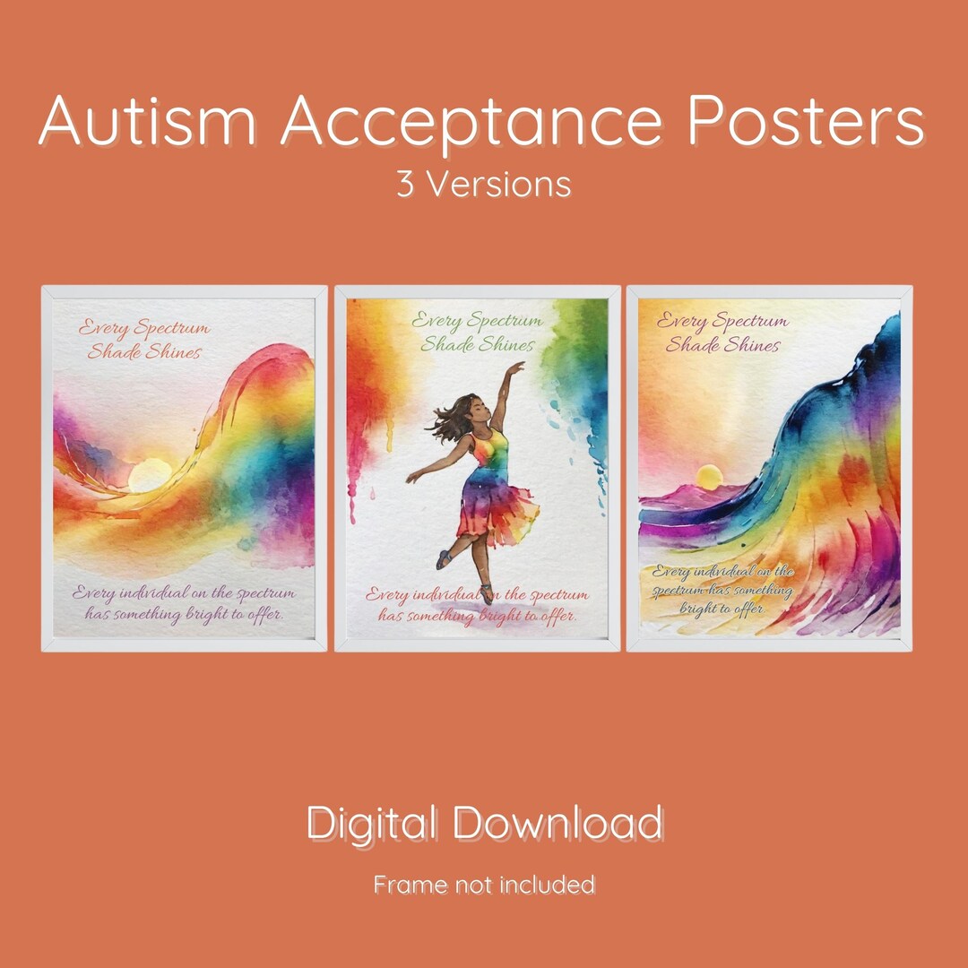 Autism Acceptance Posters | Inclusion Prints for Classroom & Home Decor ...