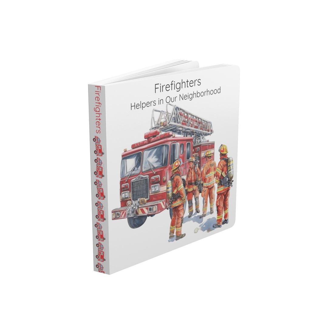 Firefighter Board Book for Toddlers & Preschool - Fun Learning ...