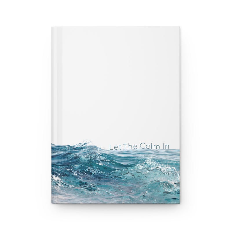 Hardcover Ocean-inspired Journal for Writers, | Calming Wave Design ...