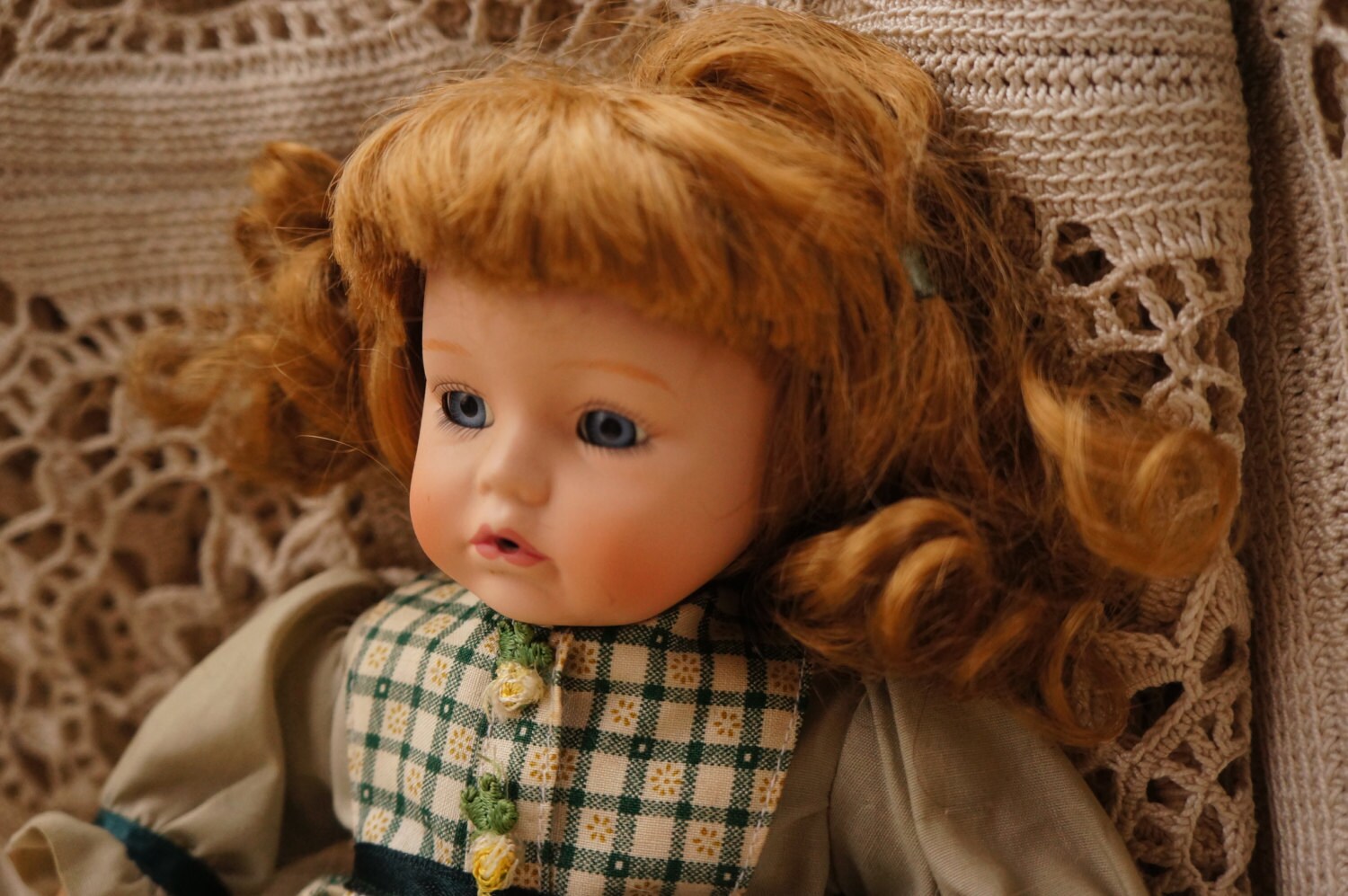 Art Dolls Art & Collectibles Dolls & Miniatures adorable antique ginger ...
