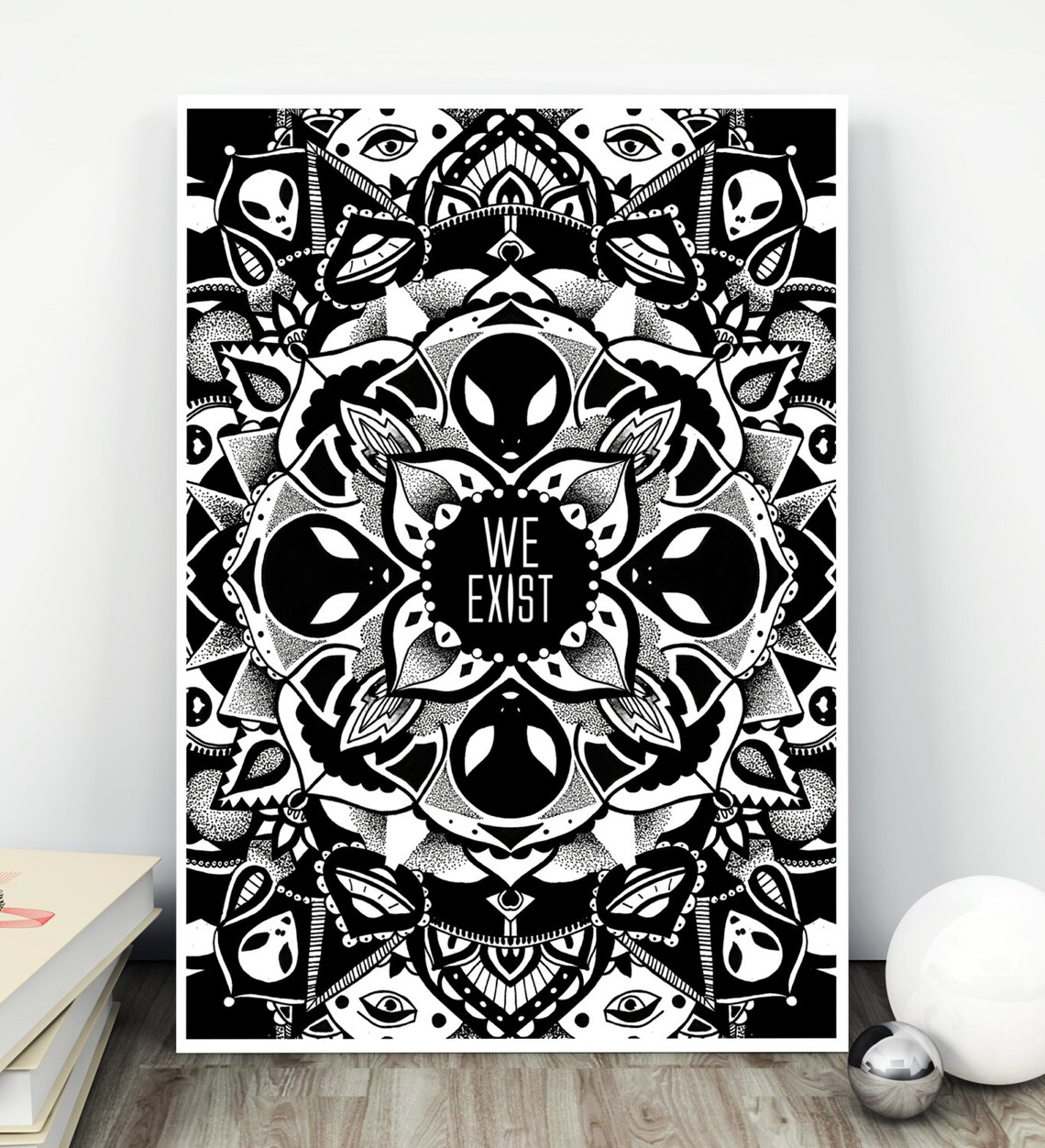 Alien Mandala Full Print - Etsy