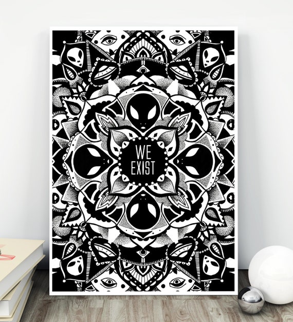 Alien Mandala Full Print | Etsy