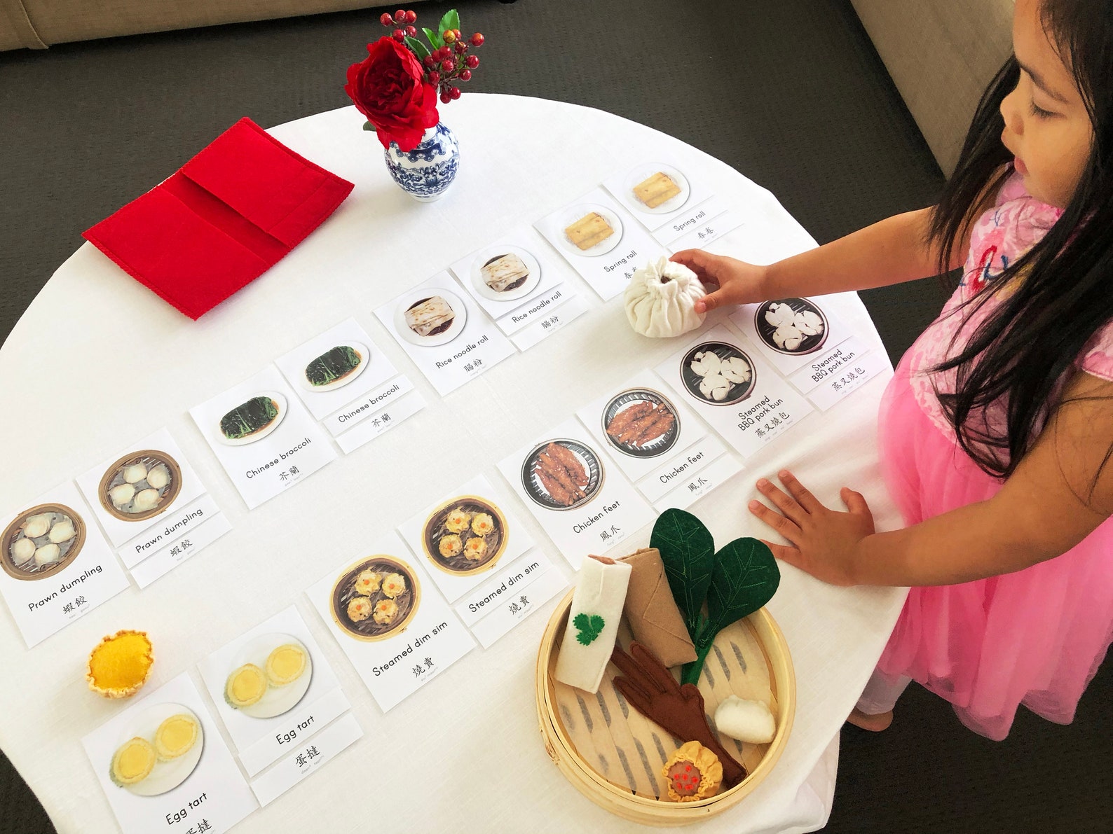 Yum Cha Flashcards Set 1 Printable Montessori Inspired 4 Part Food ...