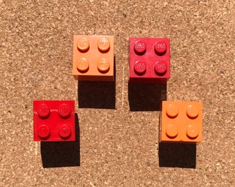 Repurposed Lego Push Pins Thumb Tacks Lime Green Gray Combo | Etsy