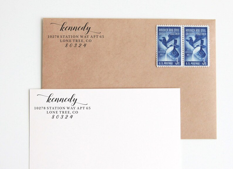 Custom Family Address Stamp, Self-inking Return Address Stamps, Modern ...