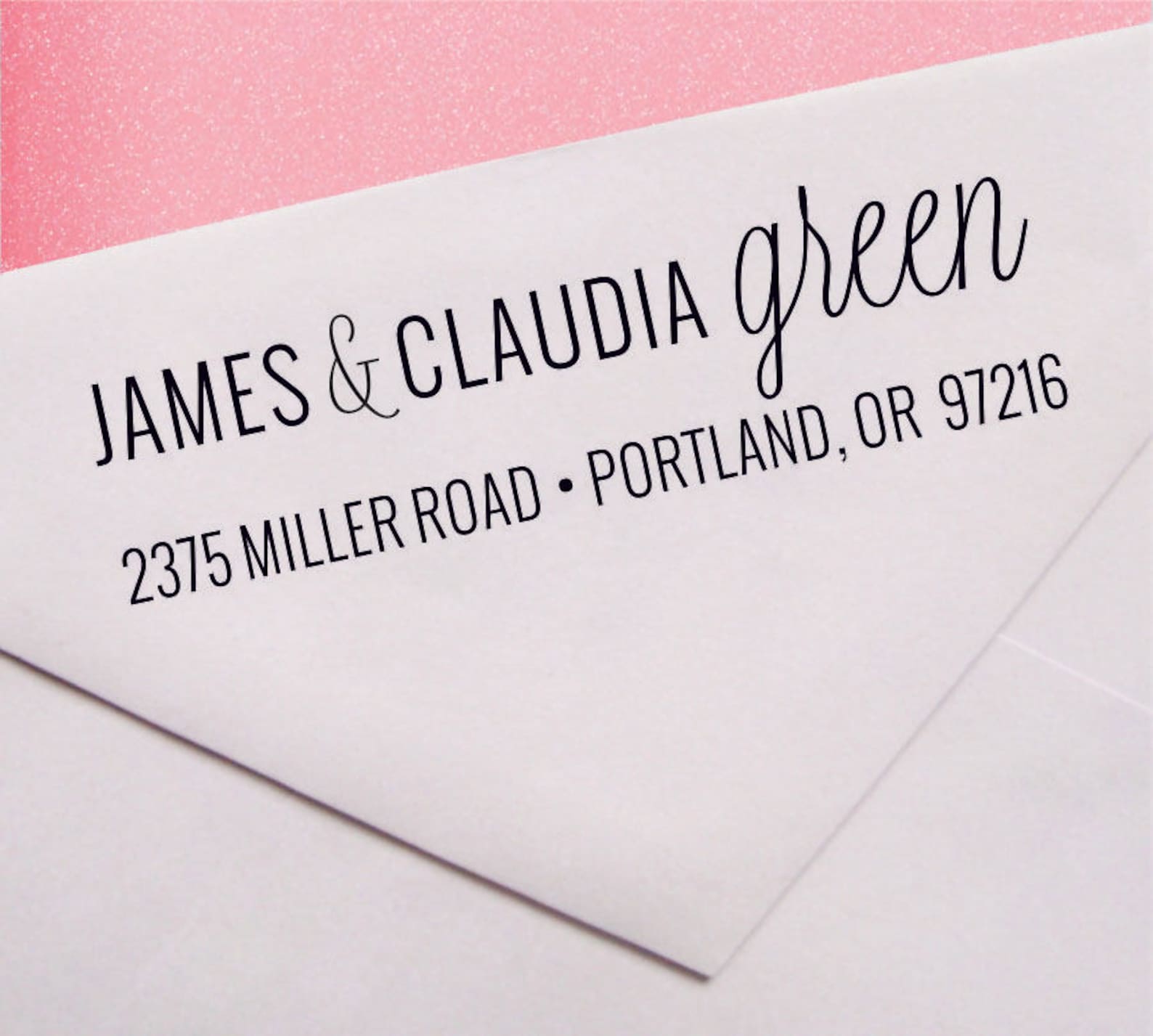 Return Address Stamp Self Inking Address Stamp Modern - Etsy