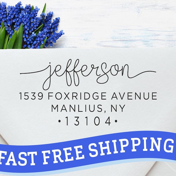 Personalized Self Inking Address Stamps - Etsy