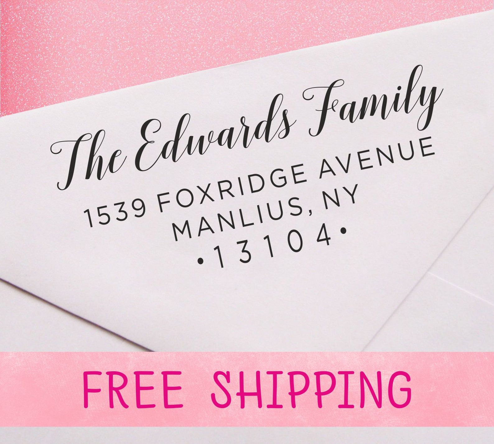 Family Address Stamp Self Inking Return Address Stamps - Etsy
