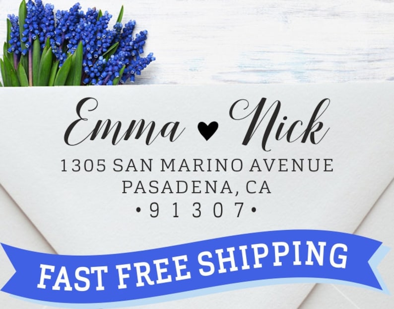 Custom Address Stamp Self Inking Return Address Stamp - Etsy