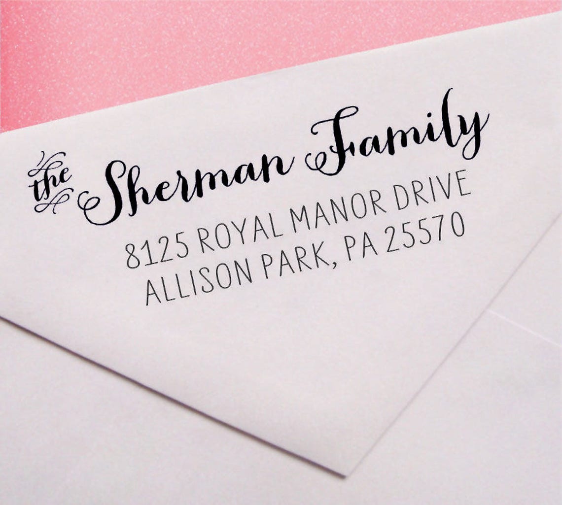Self Inking Address Stamp Personalized Address Stamp Pre - Etsy