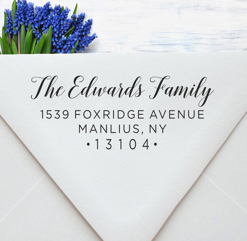 Family Address Stamp Self Inking Return Address Stamps - Etsy