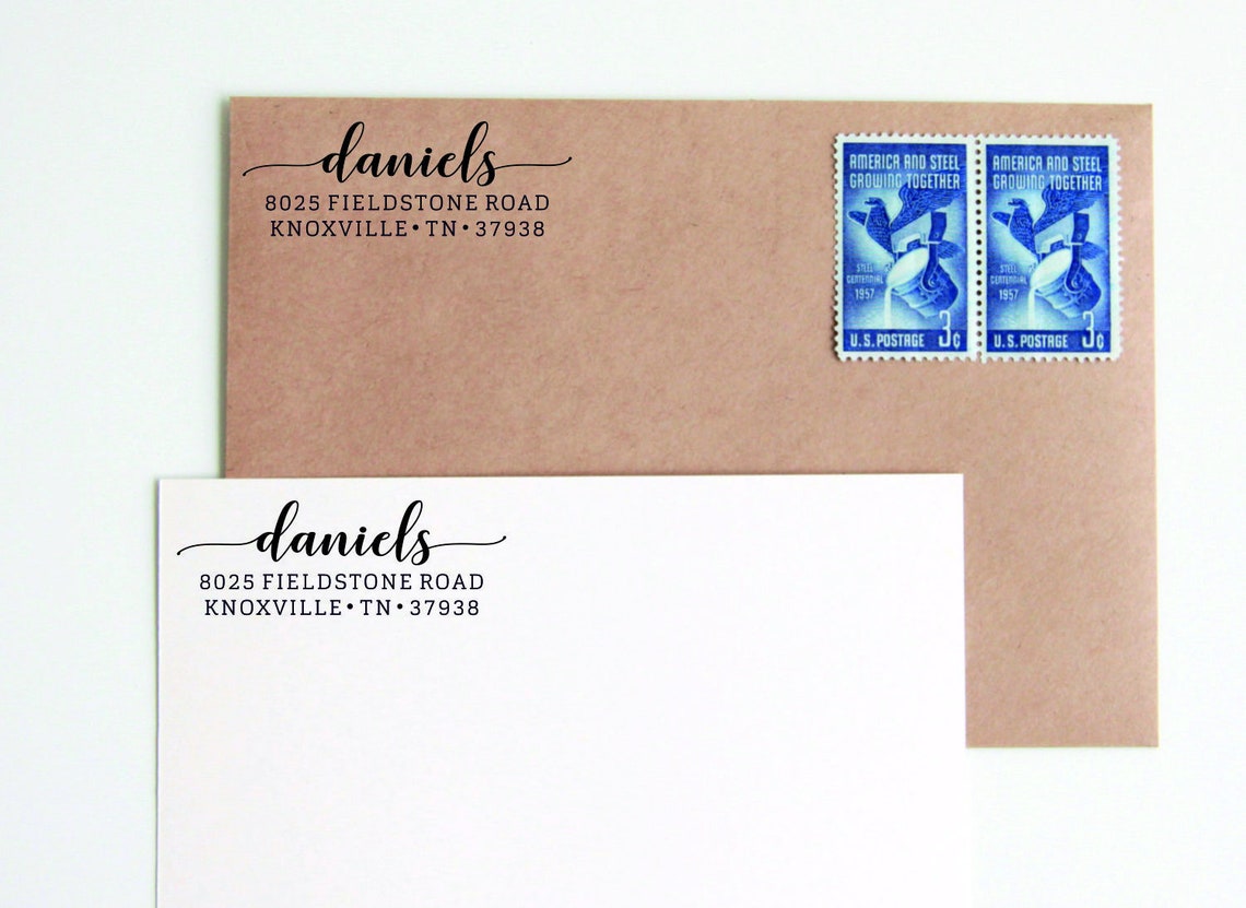 Return Address Stamp, Self Inking Stamp, Personalized Address Stamp ...