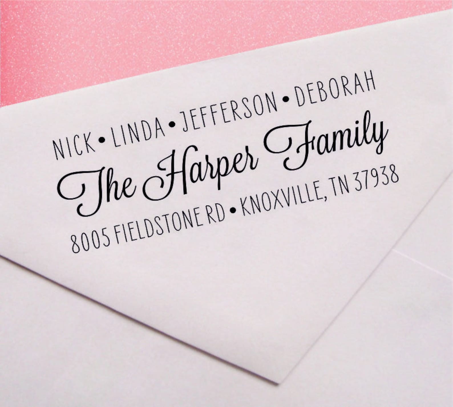 Personalized Stamp Self Inking Stamp Family Address Stamp | Etsy