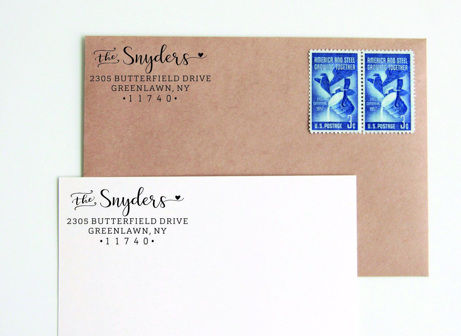 Return Address Stamp Custom Address Stamp Self Inking Family - Etsy