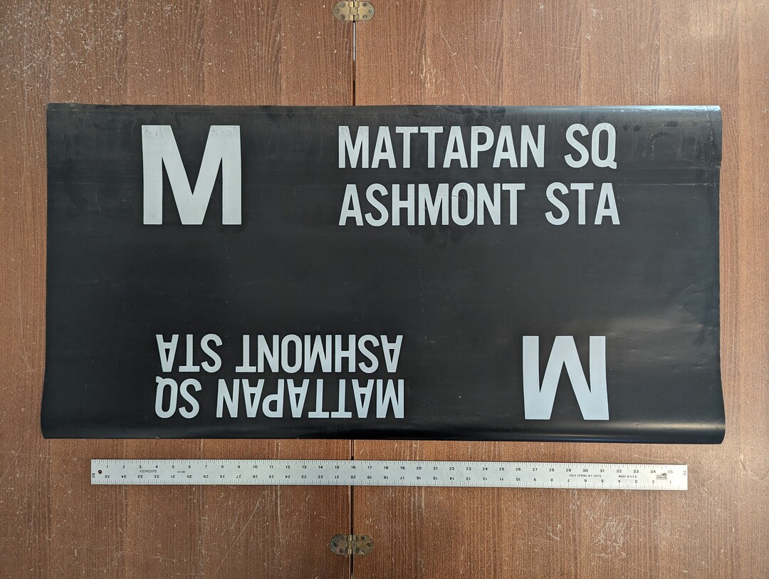 M Mattapan Square Ashmont Station Boston MBTA Rollsign From Boeing LRV ...