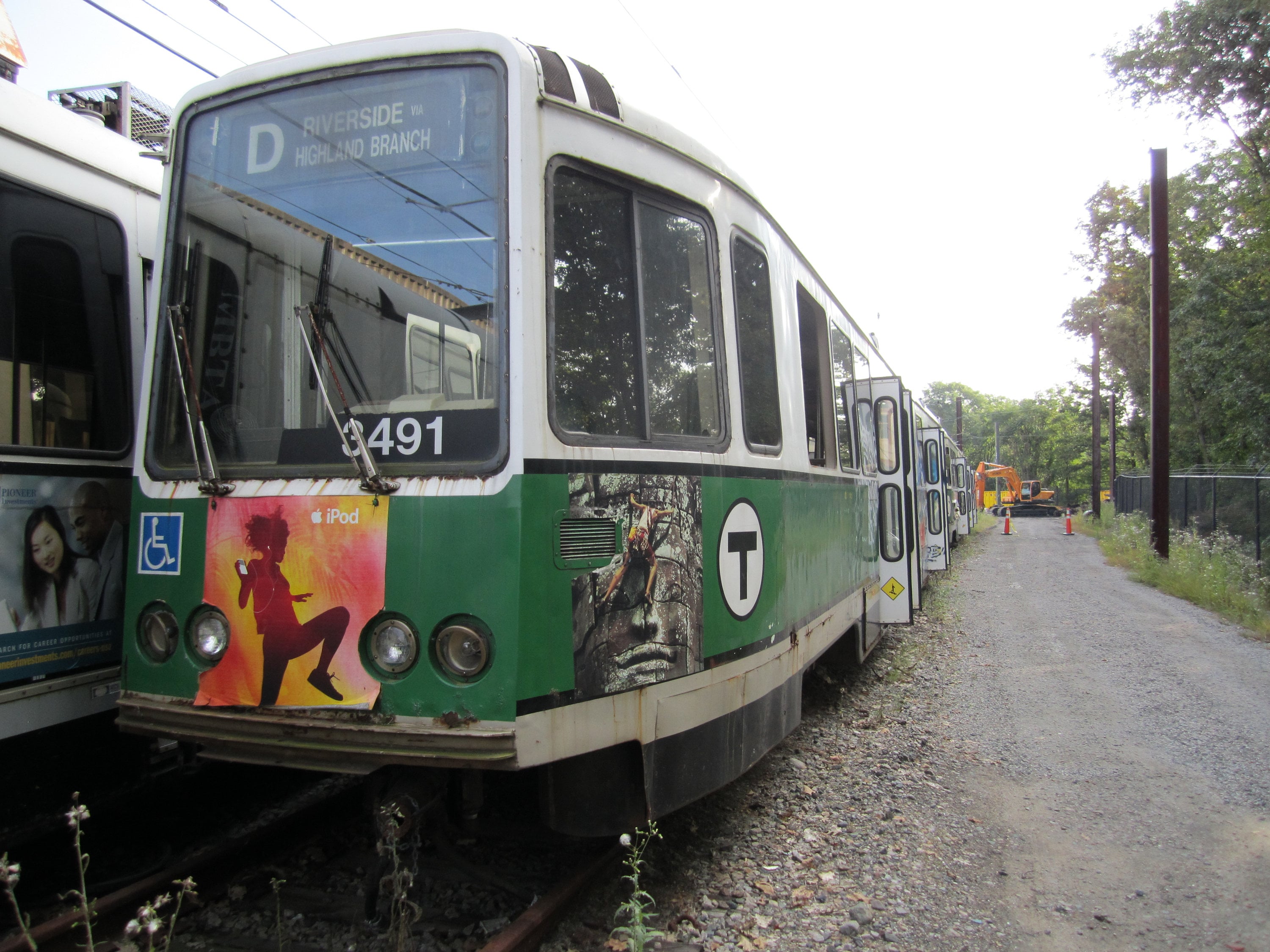 D Riverside North Station - Boston MBTA Rollsign From Boeing LRV ...