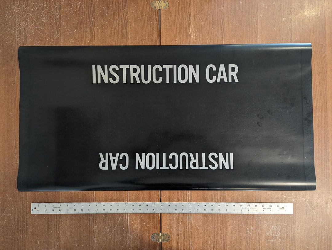 Instruction Car - Boston MBTA Rollsign From Boeing LRV Massachusetts ...