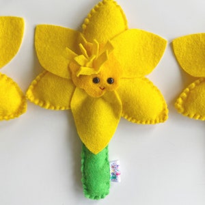 Felt Daffodil , Daffodil Decoration , Hanging Daffodil, Felt Flowers ...